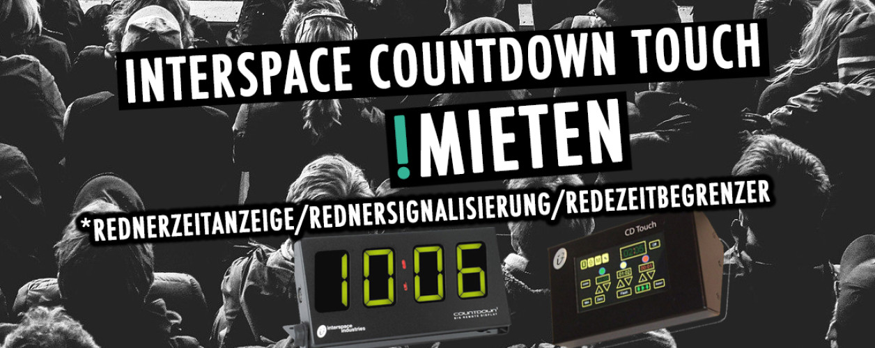 Interspace Countdown Touch mieten | CTS Eventtechnik